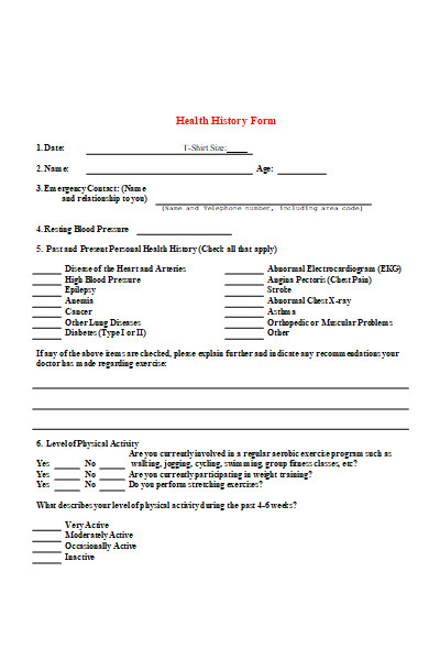 FREE 50+ Fitness Forms in PDF | MS Word