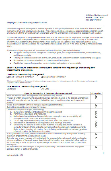 FREE 45+ Work From Home Forms in PDF | MS Word