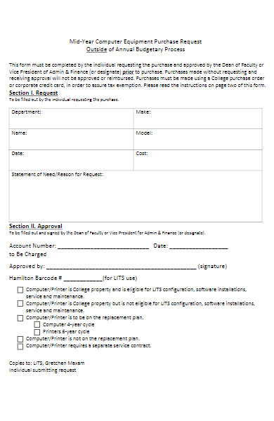 FREE 50+ Purchase Forms in PDF | MS Word | MS Excel