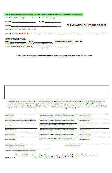 FREE 50+ Examination Forms in PDF | MS Word