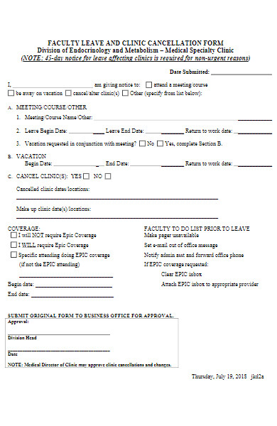 FREE 18+ Leave Cancellation Forms Download – How to Create Guide, Tips