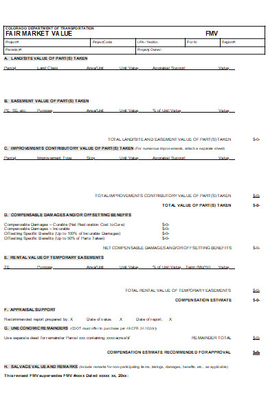 FREE 45+ Value Forms Download – How to Create Guide, Tips