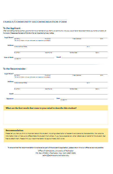 FREE 50+ Community Forms in PDF | MS Word