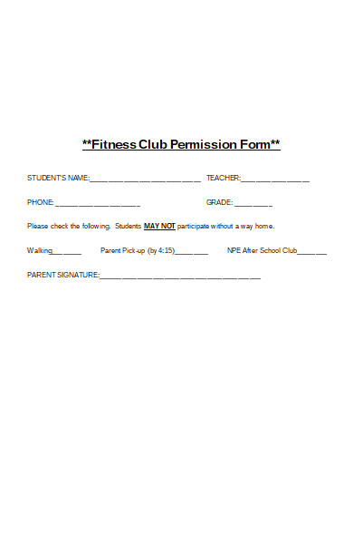 FREE 50+ Fitness Forms in PDF | MS Word
