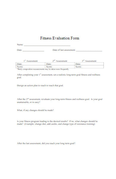 FREE 50+ Fitness Forms in PDF | MS Word