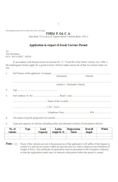 FREE 50+ Permit Forms Download – How to Create Guide, Tips