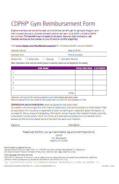 FREE 50+ Fitness Forms in PDF | MS Word