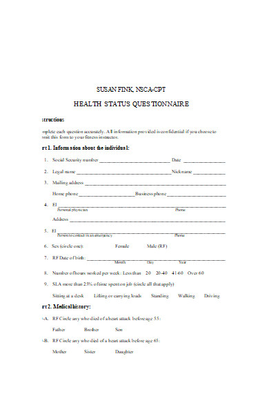 FREE 50+ Fitness Forms in PDF | MS Word