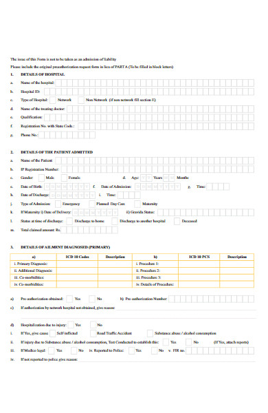 FREE 50+ Hospital Forms in PDF | MS Word | MS Excel