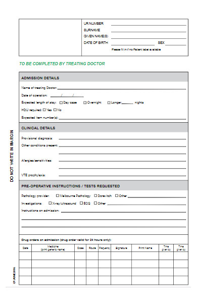 FREE 50+ Hospital Forms in PDF | MS Word | MS Excel