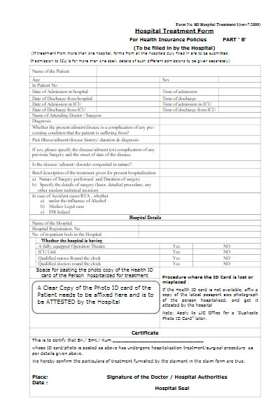 FREE 50+ Hospital Forms in PDF | MS Word | MS Excel