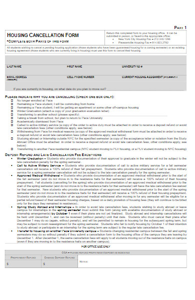 FREE 18+ Leave Cancellation Forms Download – How to Create Guide, Tips