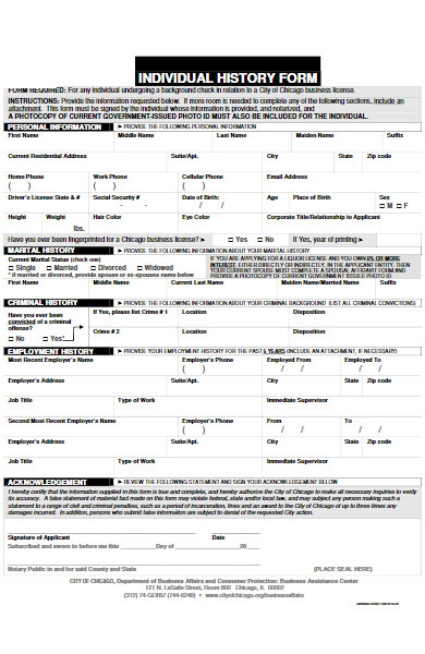 FREE 50+ Individual Forms Download – How to Create Guide, Tips