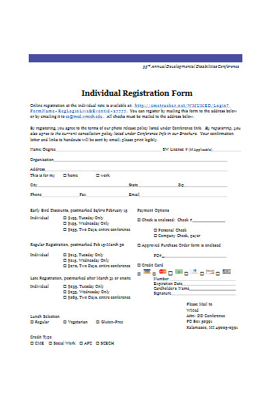 FREE 50+ Individual Forms Download – How to Create Guide, Tips