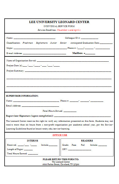 FREE 50+ Individual Forms Download – How to Create Guide, Tips