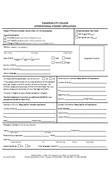 FREE 50+ Education Application Forms in PDF | MS Word | MS Excel