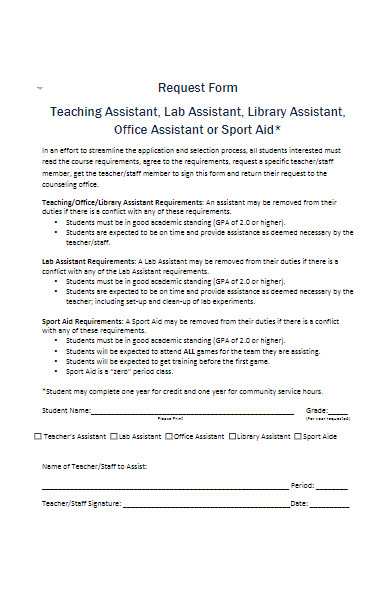 FREE 50+ Assistant Forms Download – How to Create Guide, Tips