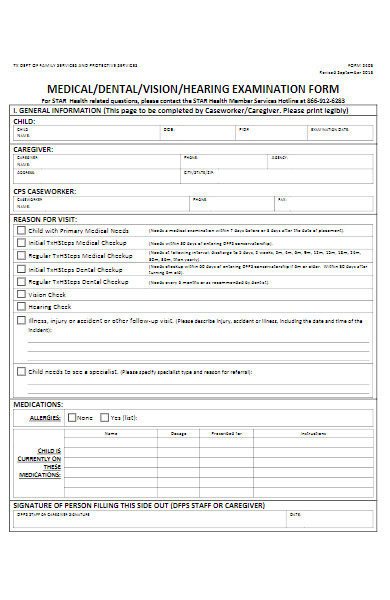 FREE 50+ Examination Forms in PDF | MS Word
