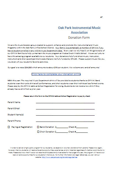 FREE 50+ Music Forms in PDF | MS Word | MS Excel