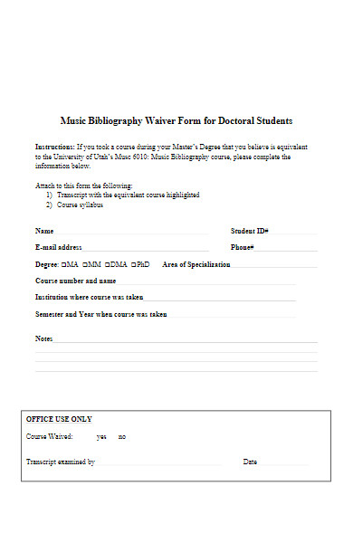 FREE 50+ Music Forms in PDF | MS Word | MS Excel