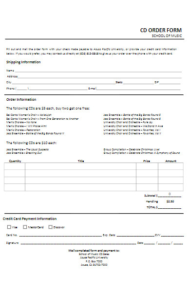 FREE 50+ Music Forms in PDF | MS Word | MS Excel