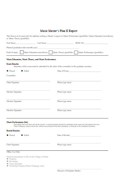 FREE 50+ Music Forms in PDF | MS Word | MS Excel