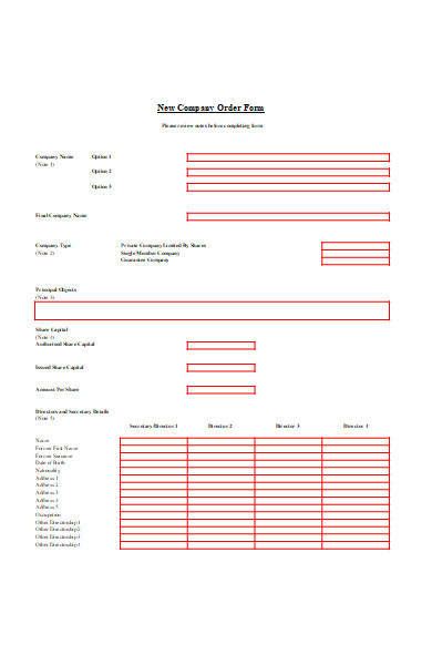 FREE 50+ Company Forms Download – How to Create Guide, Tips