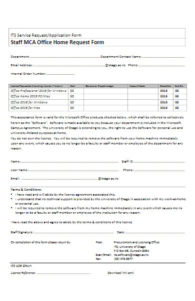 FREE 45+ Work From Home Forms in PDF | MS Word