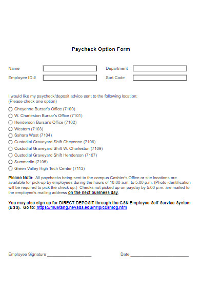 FREE 50+ Option Forms in PDF | MS Word | MS Excel