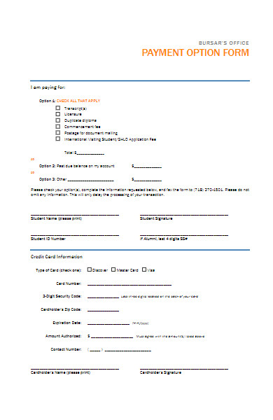 FREE 50+ Option Forms in PDF | MS Word | MS Excel