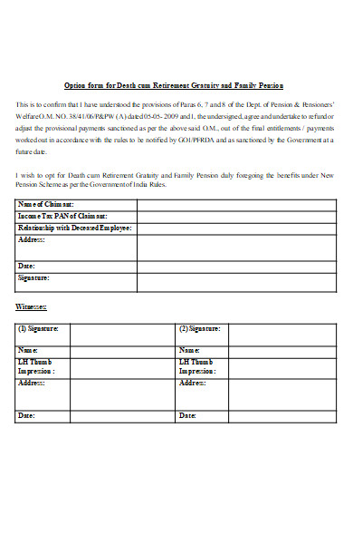 FREE 50+ Option Forms in PDF | MS Word | MS Excel