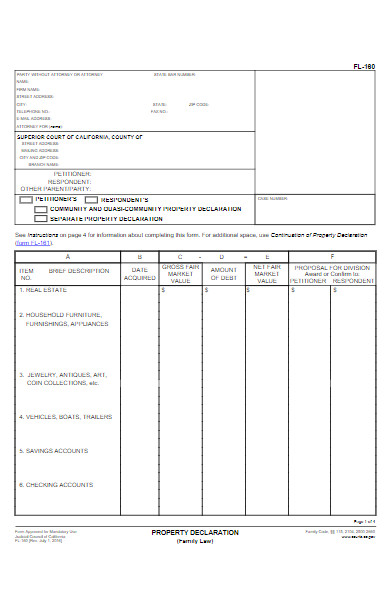 FREE 50+ Property Forms in PDF | MS Word | MS Excel