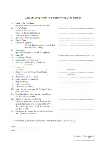 FREE 50+ Permit Forms Download – How to Create Guide, Tips