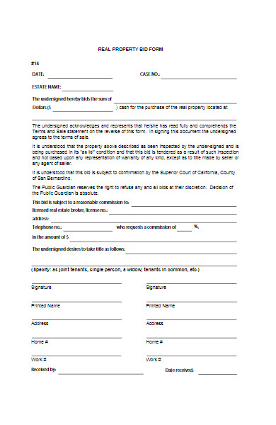 FREE 50+ Property Forms in PDF | MS Word | MS Excel