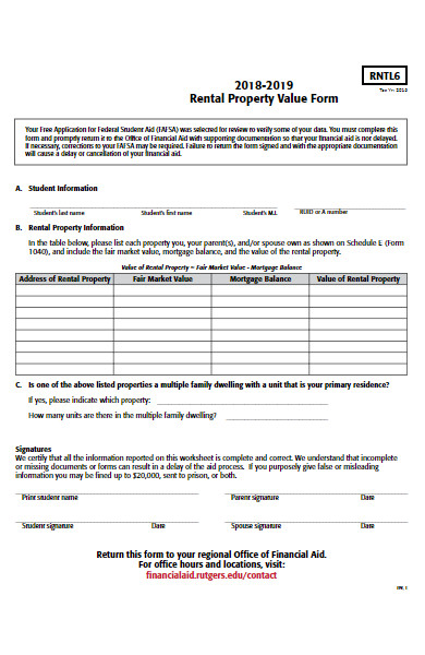 FREE 45+ Value Forms Download – How to Create Guide, Tips