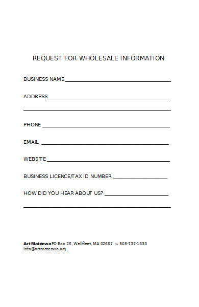 FREE 30+ Wholesale Application Forms Download – How to Create Guide, Tips
