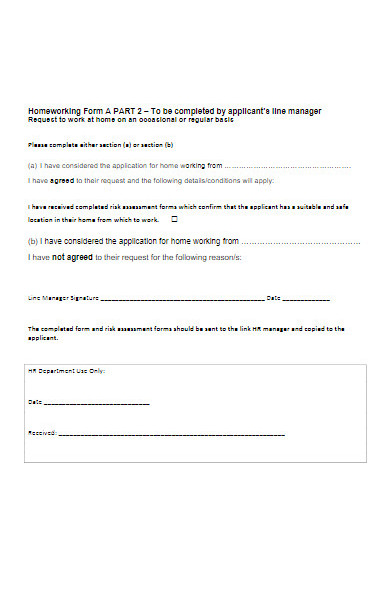 FREE 45+ Work From Home Forms in PDF | MS Word