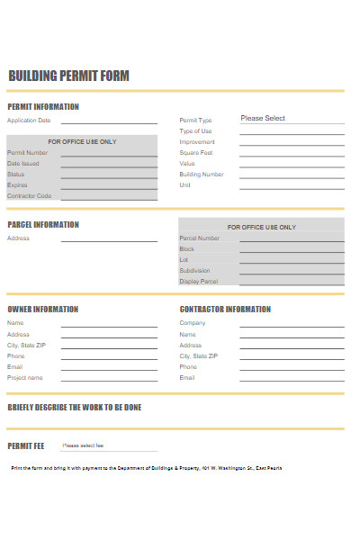 FREE 50+ Permit Forms Download – How to Create Guide, Tips