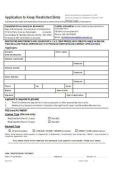 FREE 50+ Permit Forms Download – How to Create Guide, Tips