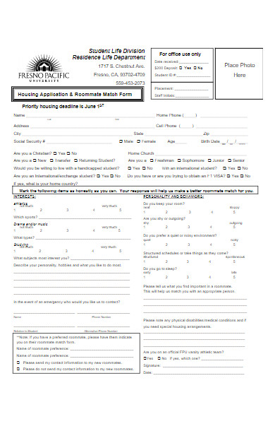 FREE 50+ Roommate Forms Download – How to Create Guide, Tips