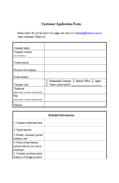 FREE 50+ Customer Application Forms Download – How to Create Guide, Tips