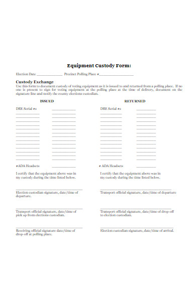 FREE 35+ Custody Forms Download – How to Create Guide, Tips