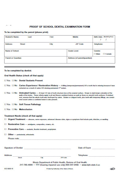 FREE 50+ Dental Forms Download – How to Create Guide, Tips
