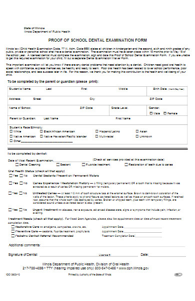 FREE 50+ Dental Forms Download – How to Create Guide, Tips