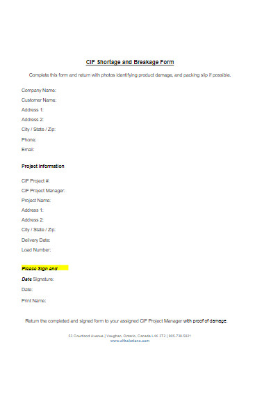 FREE 21+ Breakage Forms Download – How to Create Guide, Tips