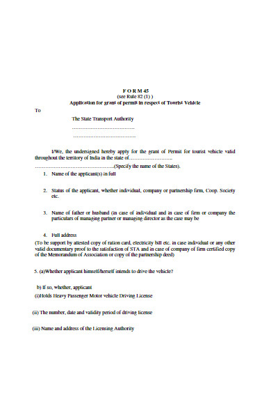FREE 50+ Permit Forms Download – How to Create Guide, Tips
