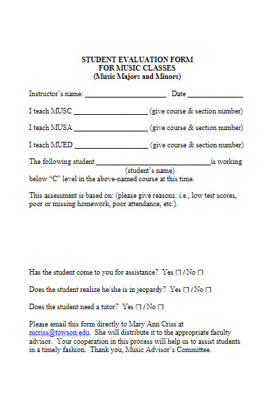 FREE 50+ Music Forms in PDF | MS Word | MS Excel