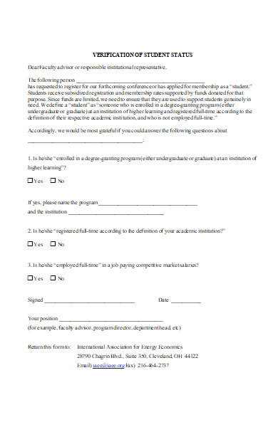 FREE 50+ Application Verification Forms Download – How to Create Guide ...