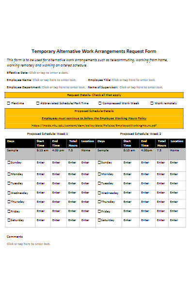FREE 45+ Work From Home Forms in PDF | MS Word