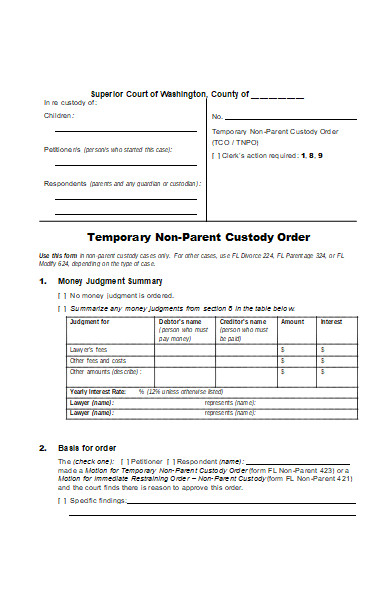 FREE 35+ Custody Forms Download – How to Create Guide, Tips